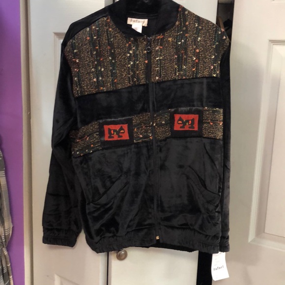 RAFAEL | Jackets & Coats | Womans Velvet Scottie Jacket Black | Poshmark